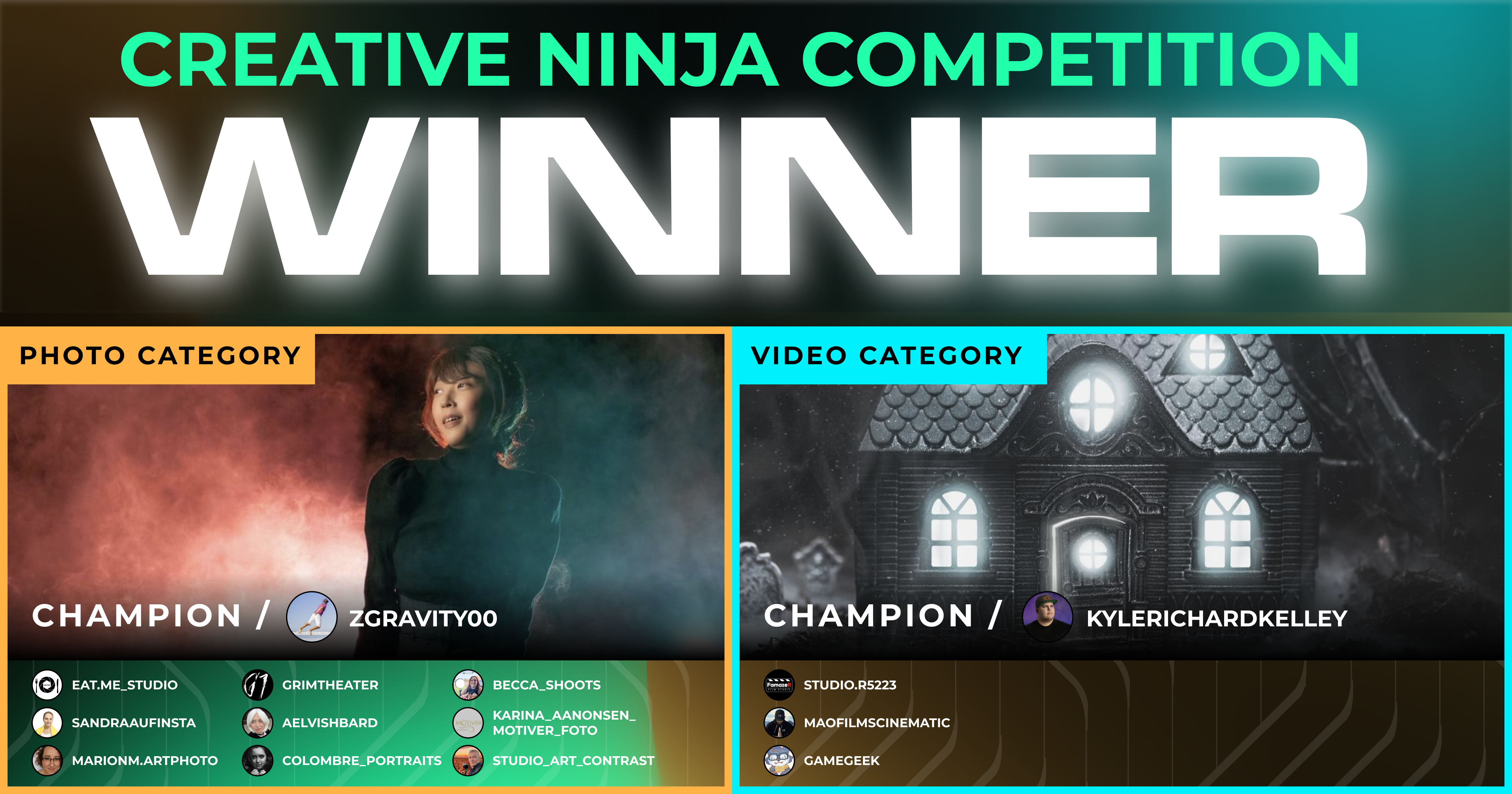 WINNERS of the 2023 Creative Ninja Competition – PMI Gear